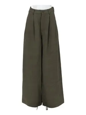 UMA WANG Wide Leg Pants With Belt Loops - Green