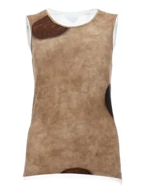 UMA WANG Sleeveless Vest - Brown
