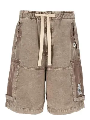 Mihara Yasuhiro Distressed Cargo Shorts - Nude
