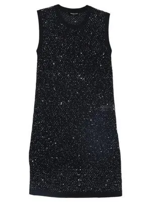 Fabiana Filippi Embellished Sleeveless Mini Dress - Blue