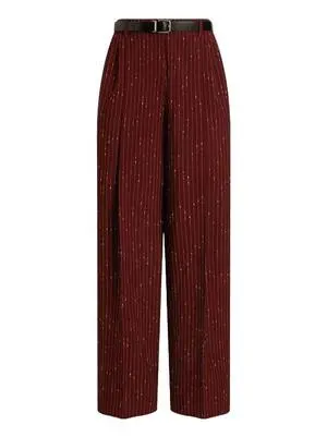 Dolce & Gabbana Pinstripe Trousers - Brown