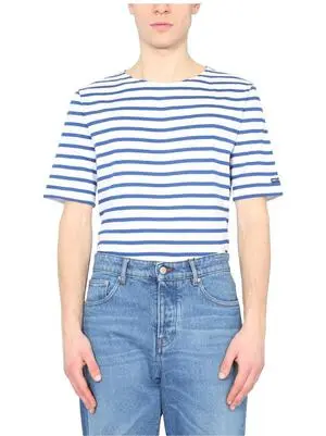 Saint James Striped Casual T-shirt - Blue