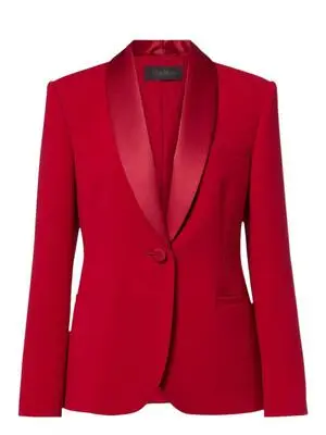 MAX MARA Max Mara Single Breasted Long Sleeve Blazer With Shawl Collar