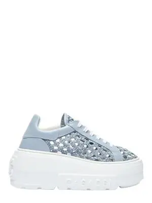 Casadei Versilia Nexus Woven Low-top Platform Sneakers - Skybell
