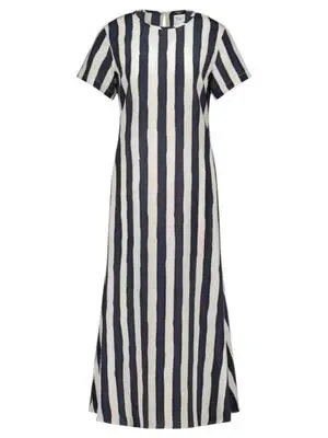 Max Mara Striped Dress - Blue