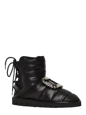 ROGER VIVIER Logo Buckle Boots - Black
