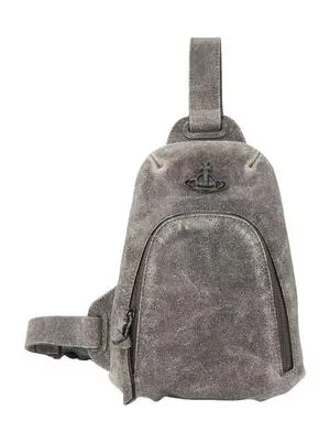 VIVIENNE WESTWOOD Zippered Chest Bag - Gray
