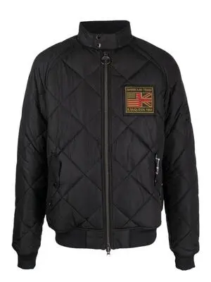 Barbour High-neck Zip-up Quilted Jacket - Black
