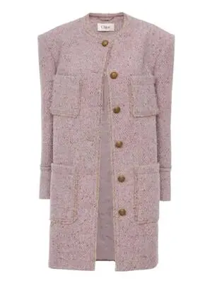 Chloé Button Patch Pocket Coat - No