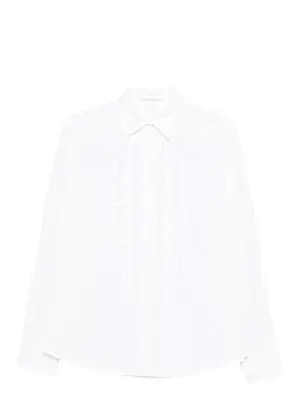 Ermanno Scervino Long Sleeve Shirt With Ruffled Detailing - White