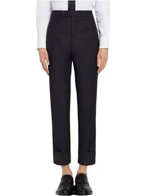 Thom Browne Back-strap Tailored Trousers - Black