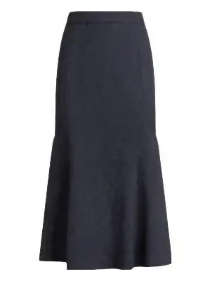 Etro Damask-pattern Midi Skirt - Blue