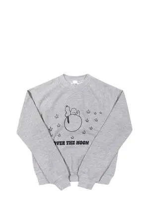 RE/DONE Printed Long Sleeve Sweatshirt - Gray