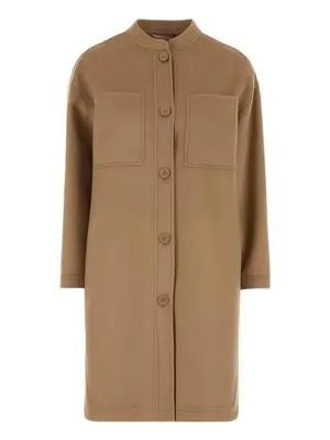 Max Mara Miriam Button-up Coat - Brown