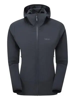 RAB Borealis Hooded Jacket With Zip Closure And Slanted Pockets - Beluga