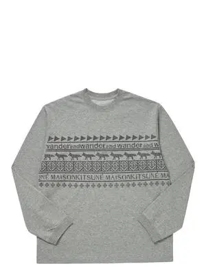 Maison Kitsuné Long Sleeve T-shirt - Gray