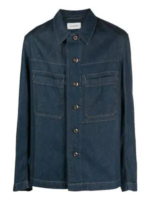 LEMAIRE Pointed-collar Denim Jacket - Blue