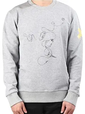 LANVIN Long Sleeve Crewneck Sweatshirt - White