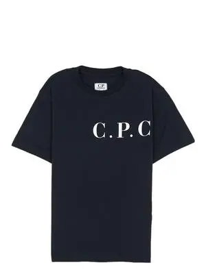 C.P. COMPANY Logo Print Crewneck T-shirt - Black