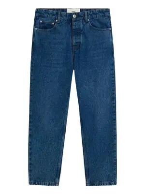 Ami Straight-leg Cropped Jeans - Second-hand Blue
