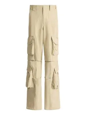 Balmain Cotton Cargo Pants - Beige