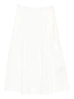 Soeur High-waisted Midi Skirt - White