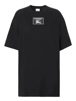 Burberry Logo Patch Crewneck T-shirt - Black