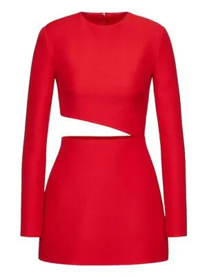Valentino Garavani Crepe Couture Short Dress - Red