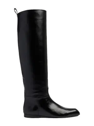Khaite Khaite 25mm Knee-High Leather Boots Black