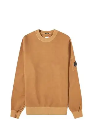 C.P. COMPANY Jersey-knit Sweatshirt With Goggles - Brown