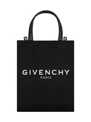 Givenchy Logo Printed Mini Tote Bag - Black