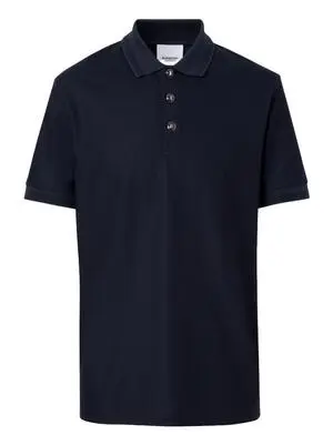 Burberry Piqué Polo Shirt - Blue
