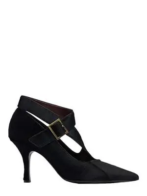 Khaite 85mm Sloan Pony Hair Pumps - Black