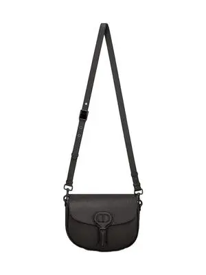 Dior Bobby Medium Shoulder Bag In Grained Cowhide Leather - Black