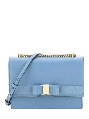 FERRAGAMO Logo Shoulder Bag - Blue