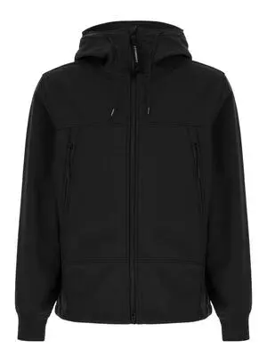 C.P. COMPANY Goggle Hooded Jacket - Black