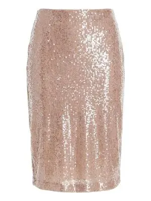 Gucci Sequin Embroidered Tulle Skirt - Pink