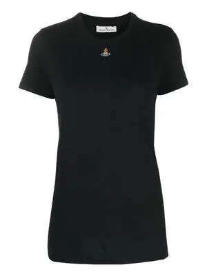 VIVIENNE WESTWOOD Short-sleeved T-shirt With Round Neck - Black