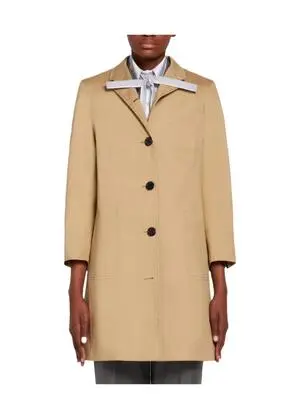 Thom Browne Single-breasted Midi Coat - Nude