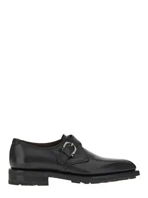 FERRAGAMO Monk Strap Shoes - Black
