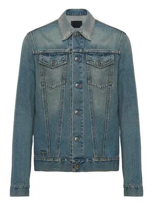 PRADA Prada Distressed Denim Trucker Jacket