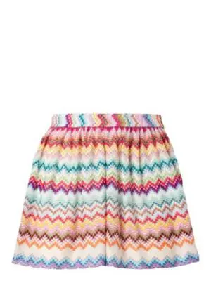 MISSONI Missoni Pixelated Zigzag Motif Shorts