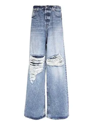 Vetements Logo Jeans - Blue