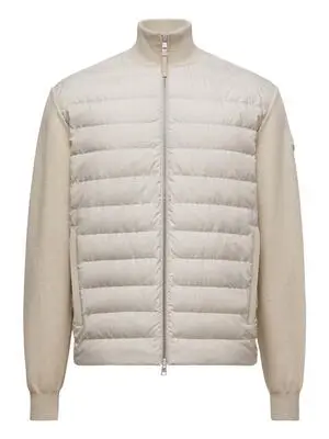 Moncler Padded Zip-up Cardigan - White
