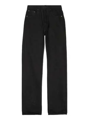 Balenciaga Straight Leg Jeans - Black
