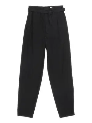 LEMAIRE Pleated Casual Pants - Black