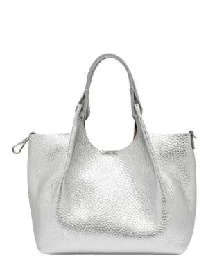 GIANNI CHIARINI Double-handled Shoulder Bag With Silver Hardware - White