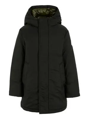 Moncler Gesudar Down Jacket With Logo Patch - Black