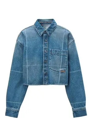 ALEXANDER WANG Alexander Wang Cropped Denim Shirt