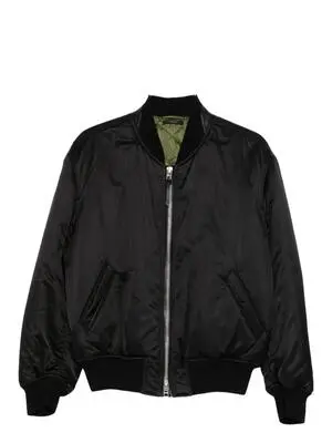TOM FORD Satin Bomber Jacket - Black